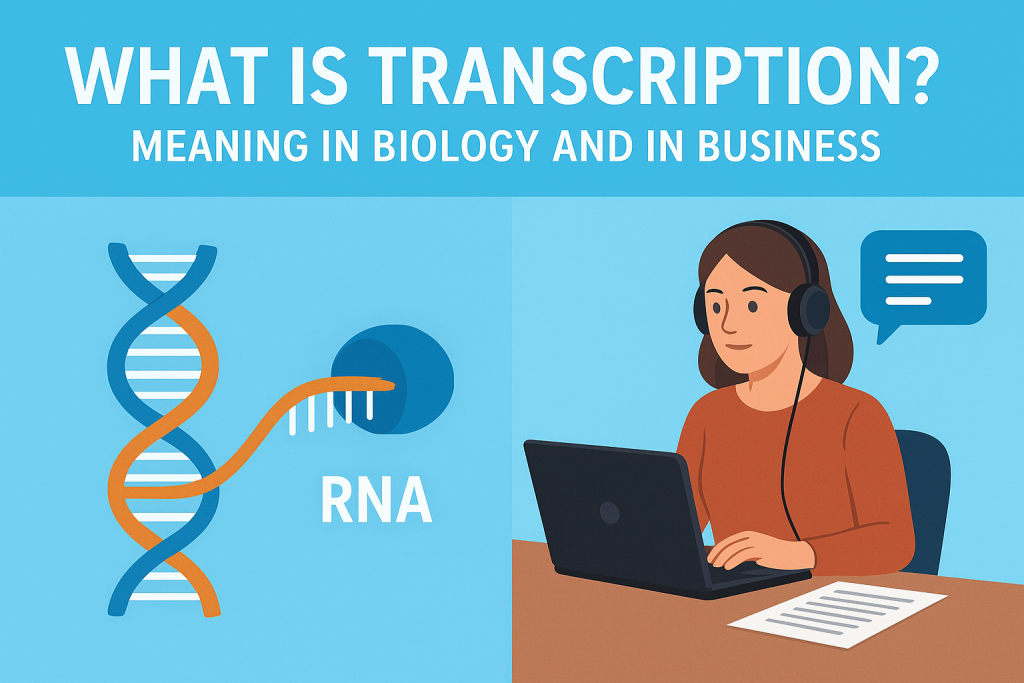 What Is Transcription? Meaning in Biology and in Business - Language ...