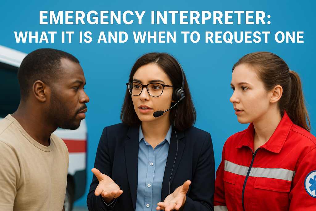 Emergency Interpreter: What It Is And When To Request One - Language ...