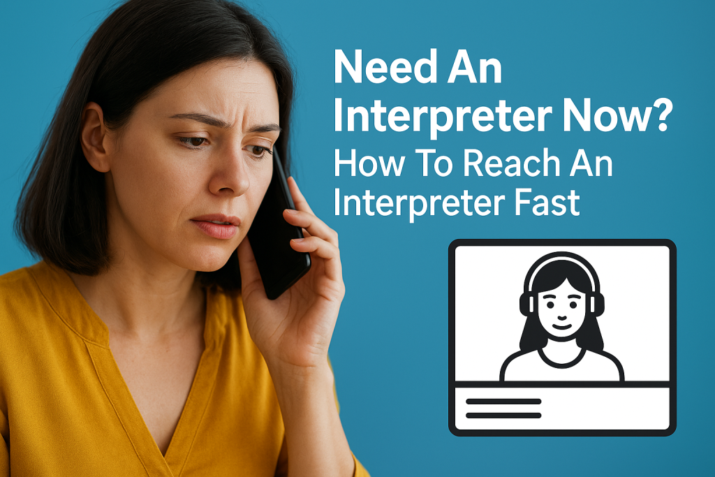 Need An Interpreter Now? How To Reach An Interpreter Fast - Language ...