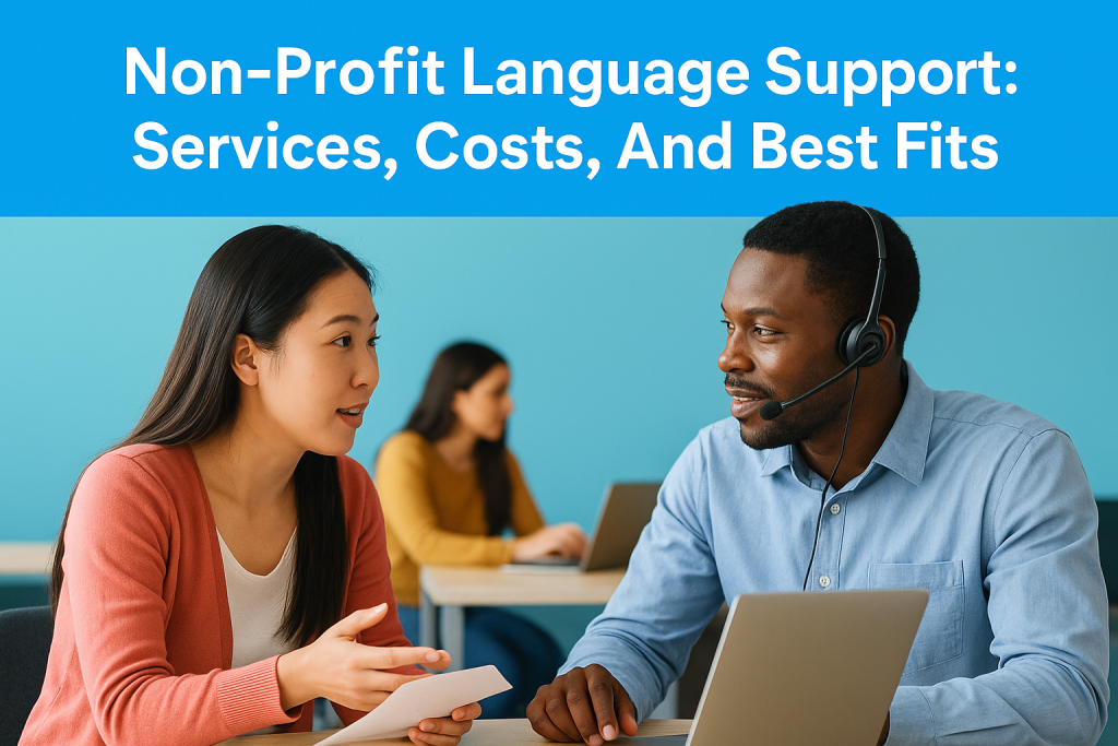 Non-Profit Language Support: Services, Costs, And Best Fits - Language ...