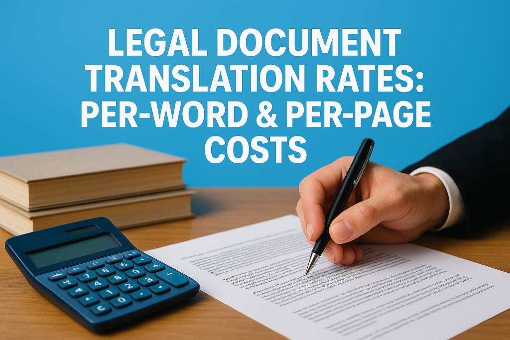 Legal Document Translation Rates: Per-Word & Per-Page Costs - Language ...